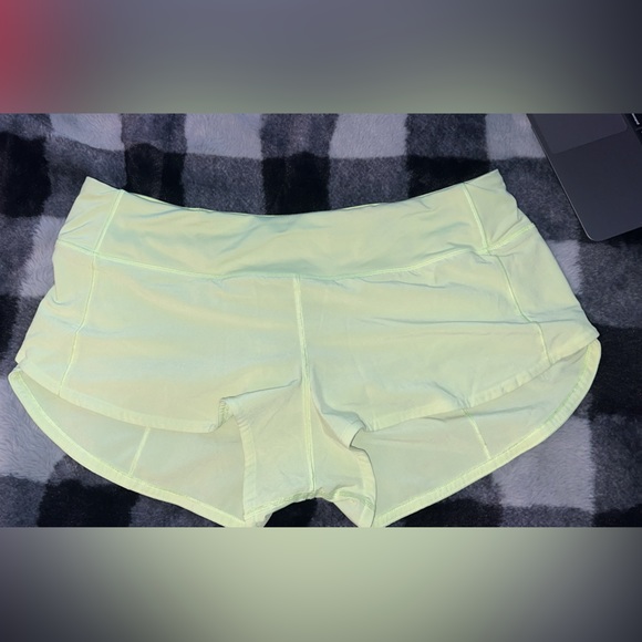 lululemon athletica | Shorts | Neon Greenyellow Speed Ups 25 | Poshmark